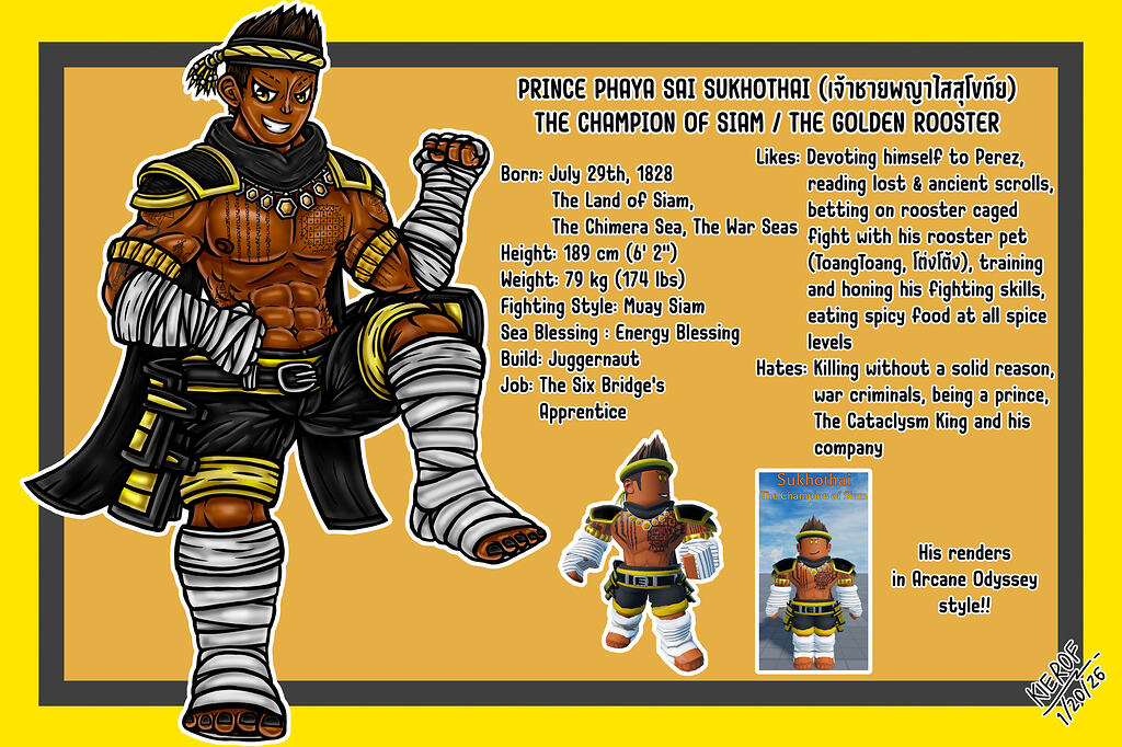 Sukhothai, The Champion of Siam, Part 2! - Art - Arcane Odyssey