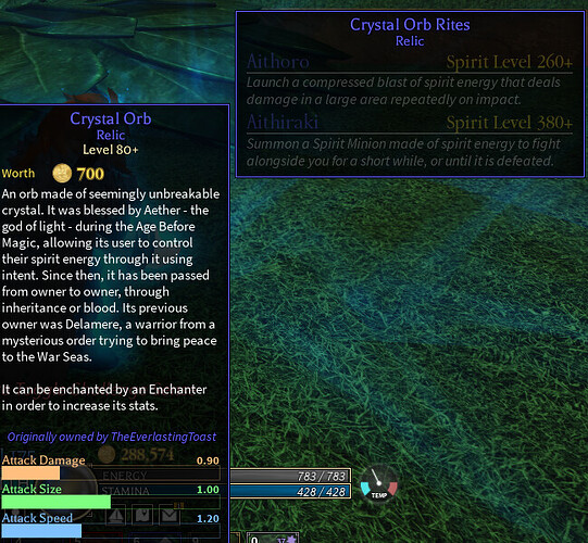 Crystal orb's and emeber's staff problem - Game Discussion - Arcane Odyssey
