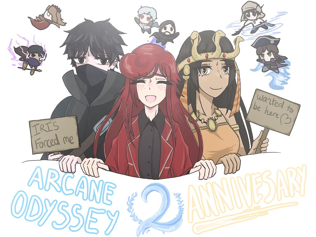 Arcane Odyssey 2nd Anniversary fan art! - Art - Arcane Odyssey