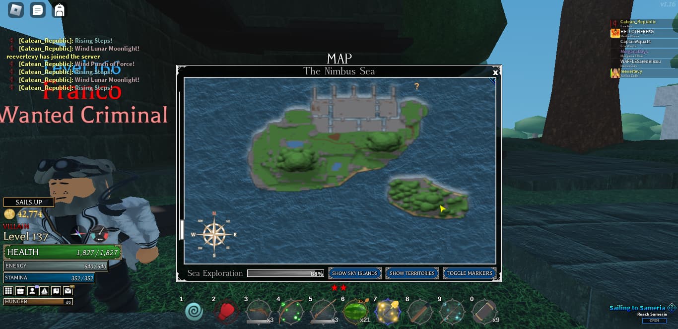 All Nimbus Sea Bounty/Assassination/Rival NPC spawn points - Arcane ...