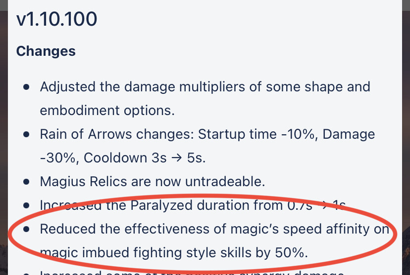 I heard somewhere that weapons with magic imbue only get 50% of stats ...