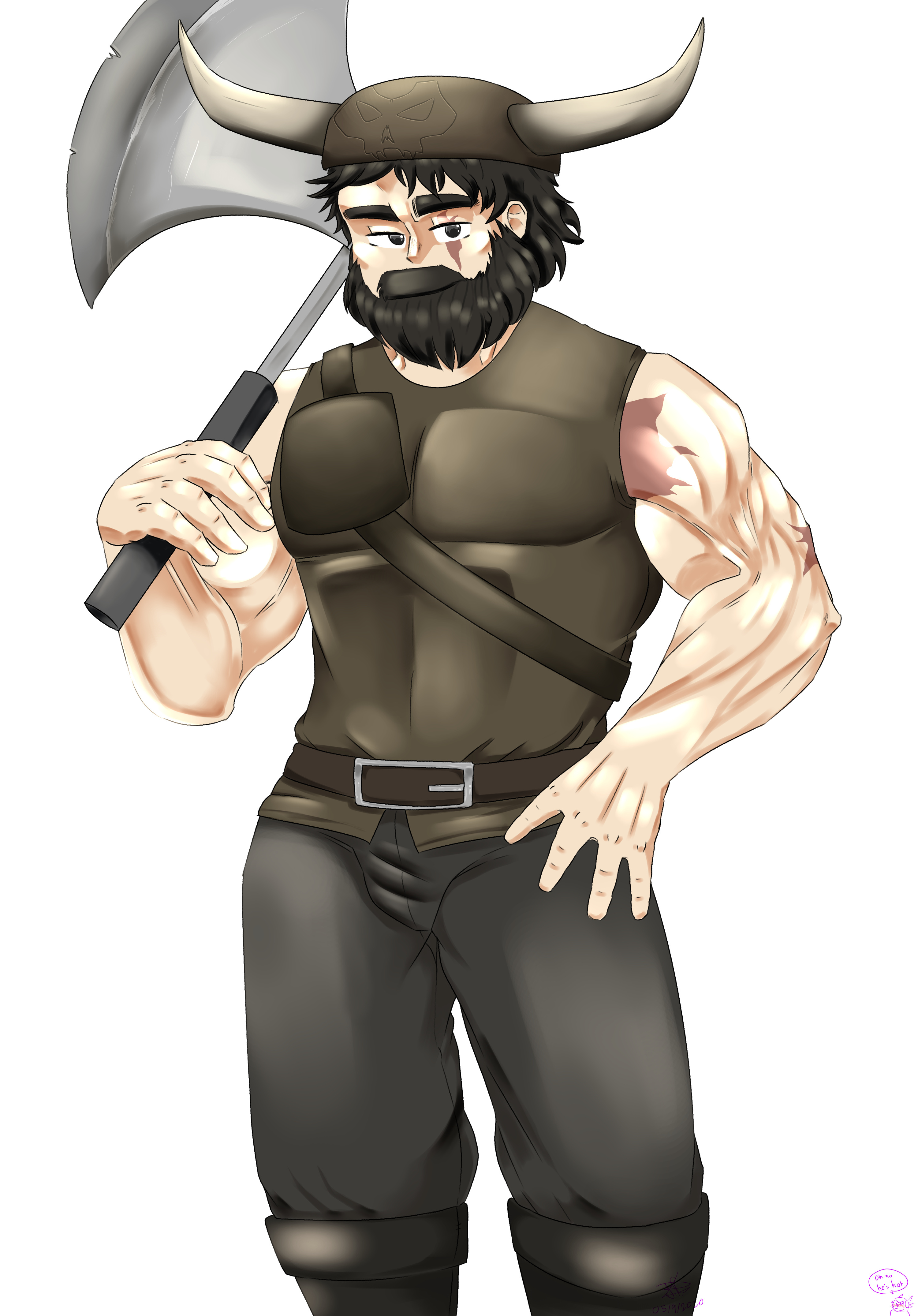 Finally drew minotaur - Art - Arcane Odyssey