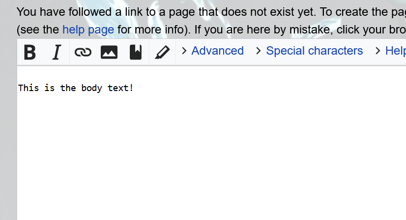 The Basics of Wikitext (Miraheze editting guide) - Miscellaneous Guides ...