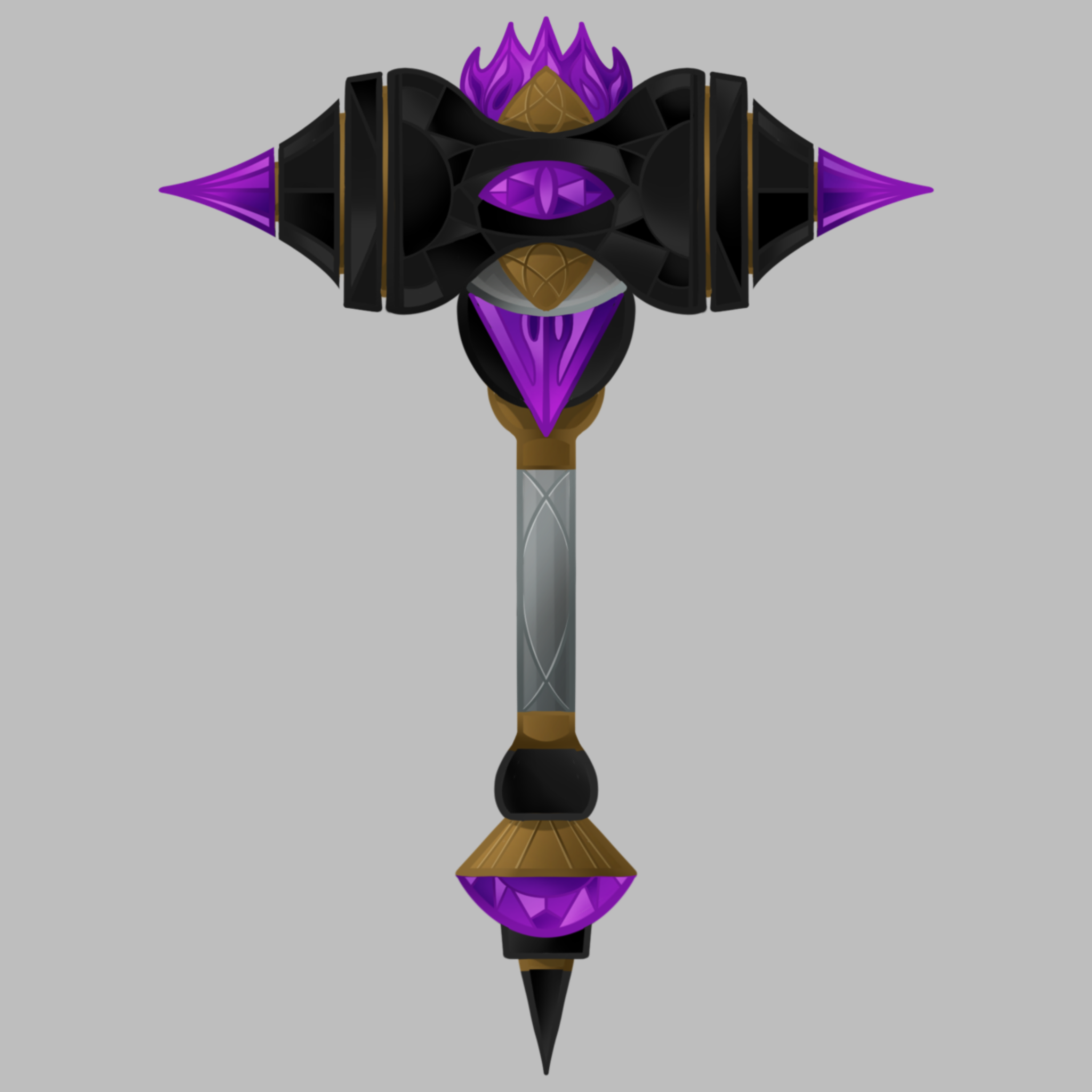 2D Weapon Concept: Eye Of War - Art - Arcane Odyssey