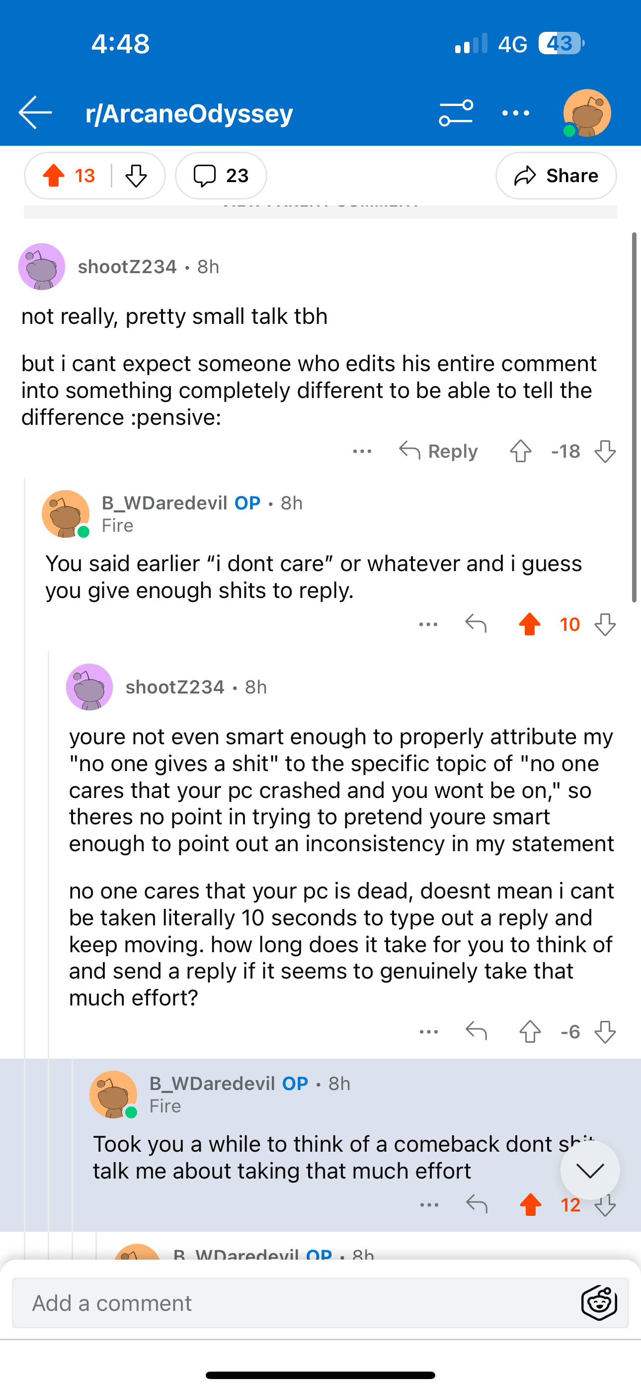 AO reddit - Off Topic - Arcane Odyssey