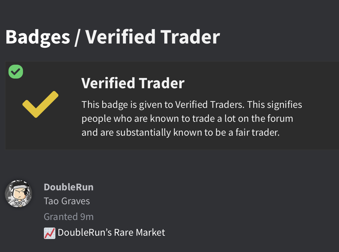 First Verified Trader - Off Topic - Arcane Odyssey