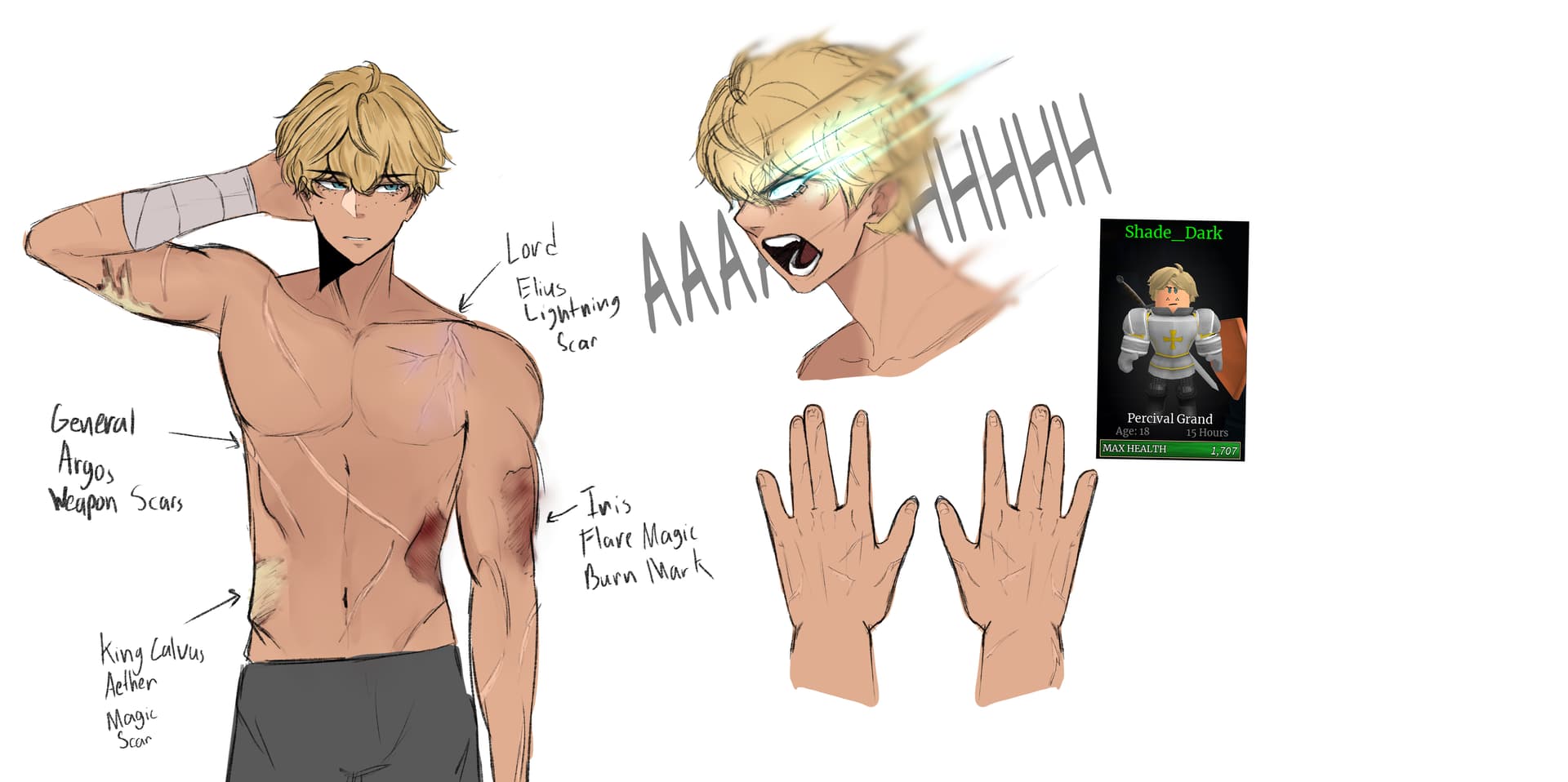 lightning scars drawing