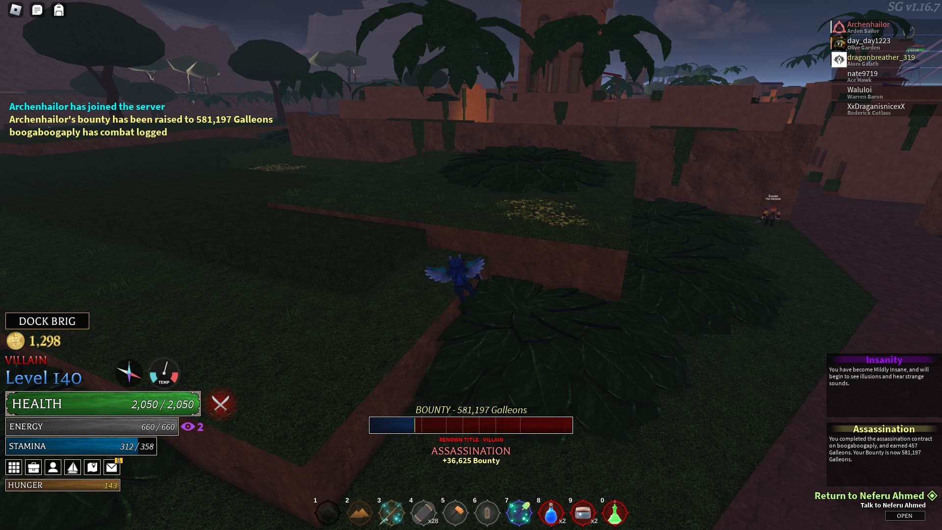 My 2nd forcefield combat log hunt LOL - PvP - Arcane Odyssey