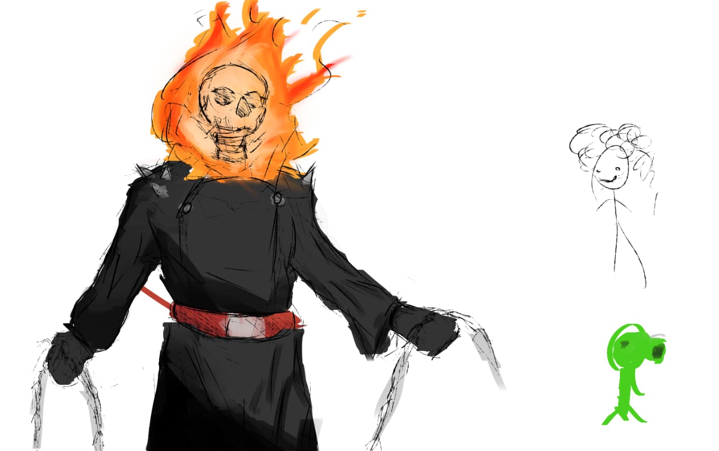 Ghost face on fire - Art - Arcane Odyssey