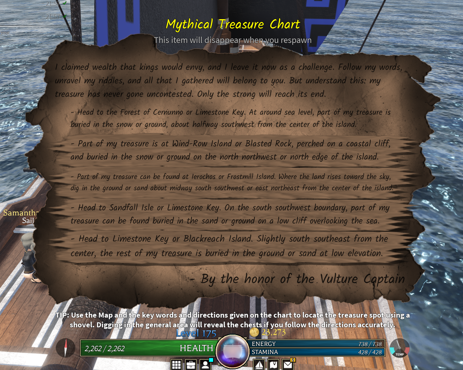How to do "Mythical" Treasure charts - Arcane Odyssey Guides - Arcane ...