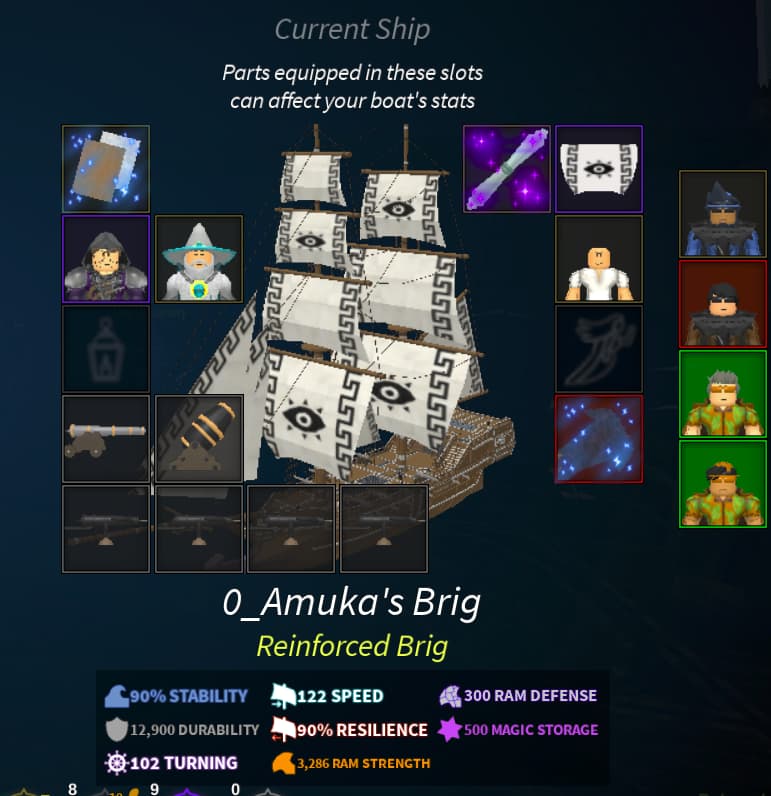 Ship statistics comparison - Game Discussion - Arcane Odyssey