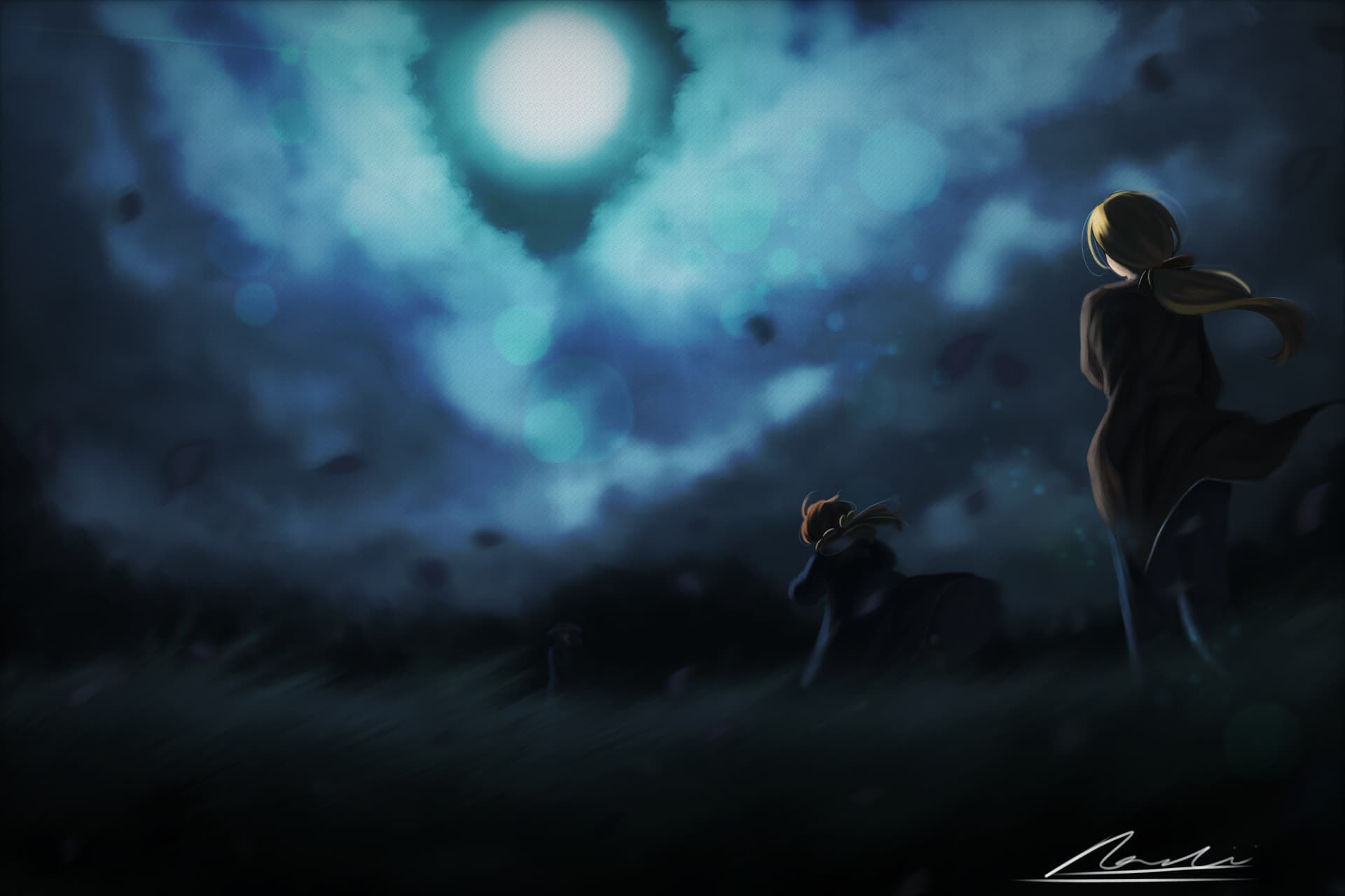 “For the wandering Voyagers, one gazes to the moon.” OCs Art - Art ...